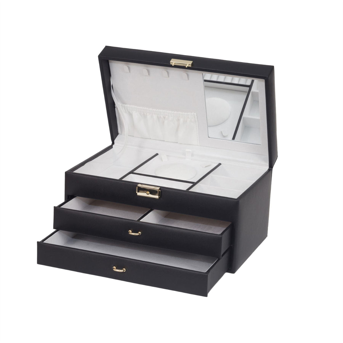 Mele & Co Rectangular Jewellery Box With 2 Drawers Jewel Case — Aspen ...