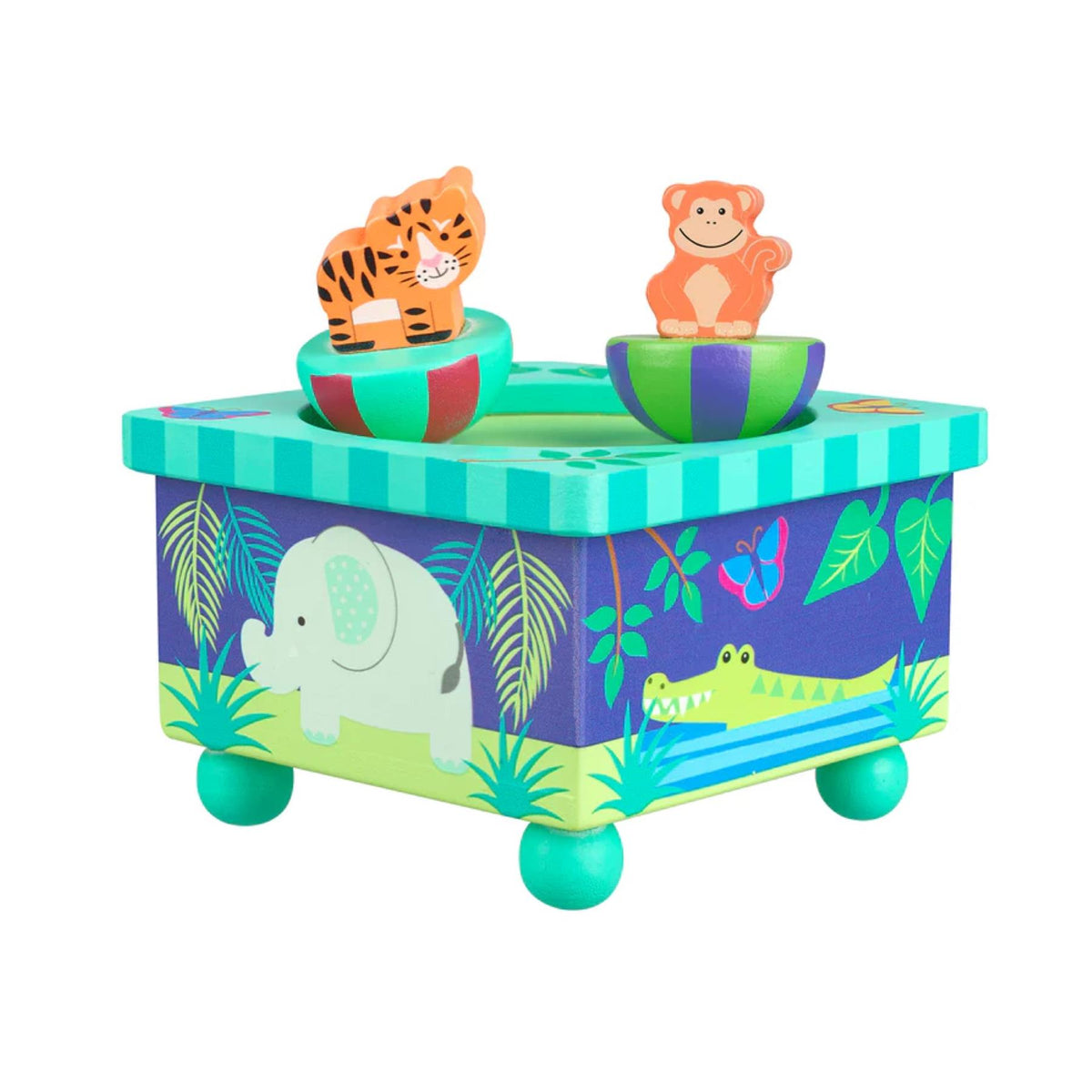 Orange Tree Toys Jungle Animals Music Box — Aspen Of Hereford Ltd