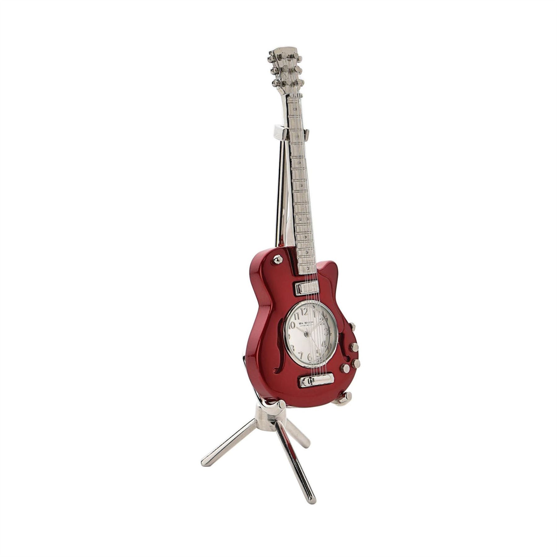 WM.Widdop Miniature Electric Guitar Clock — Aspen Of Hereford Ltd