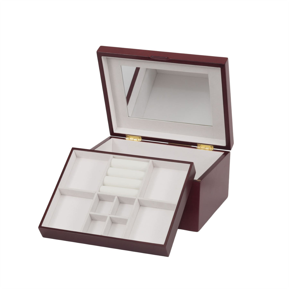 Mele & Co Tasha Cherrywood Jewel Box with Lift-out Tray Jewel Case ...