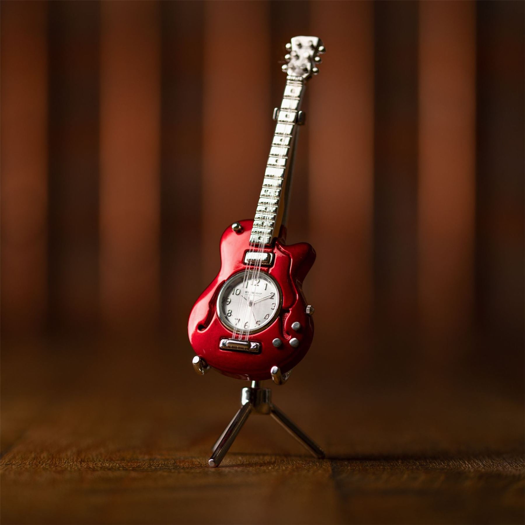 WM.Widdop Miniature Electric Guitar Clock — Aspen Of Hereford Ltd