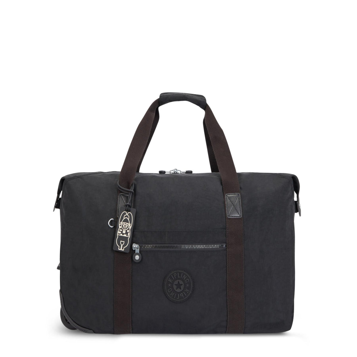Kipling Art On Wheels Black Noir Rolling Holdall — Aspen Of Hereford Ltd