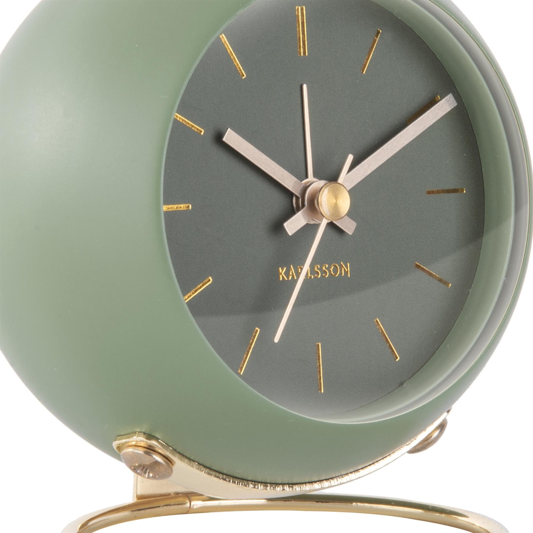 Karlsson Globe Alarm Clock with Silent Movement — Aspen Of Hereford Ltd
