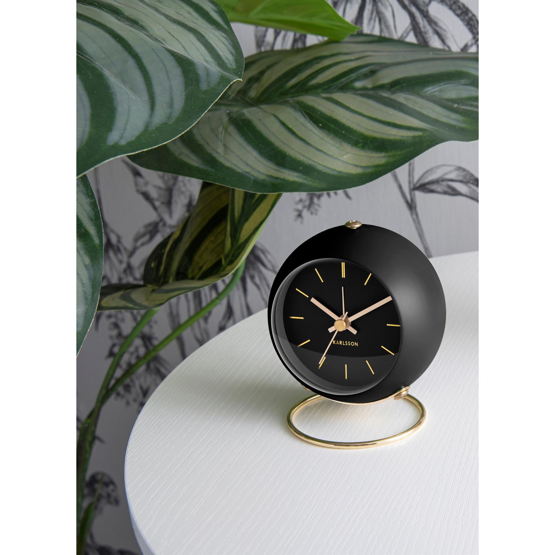 Karlsson Globe Alarm Clock with Silent Movement — Aspen Of Hereford Ltd