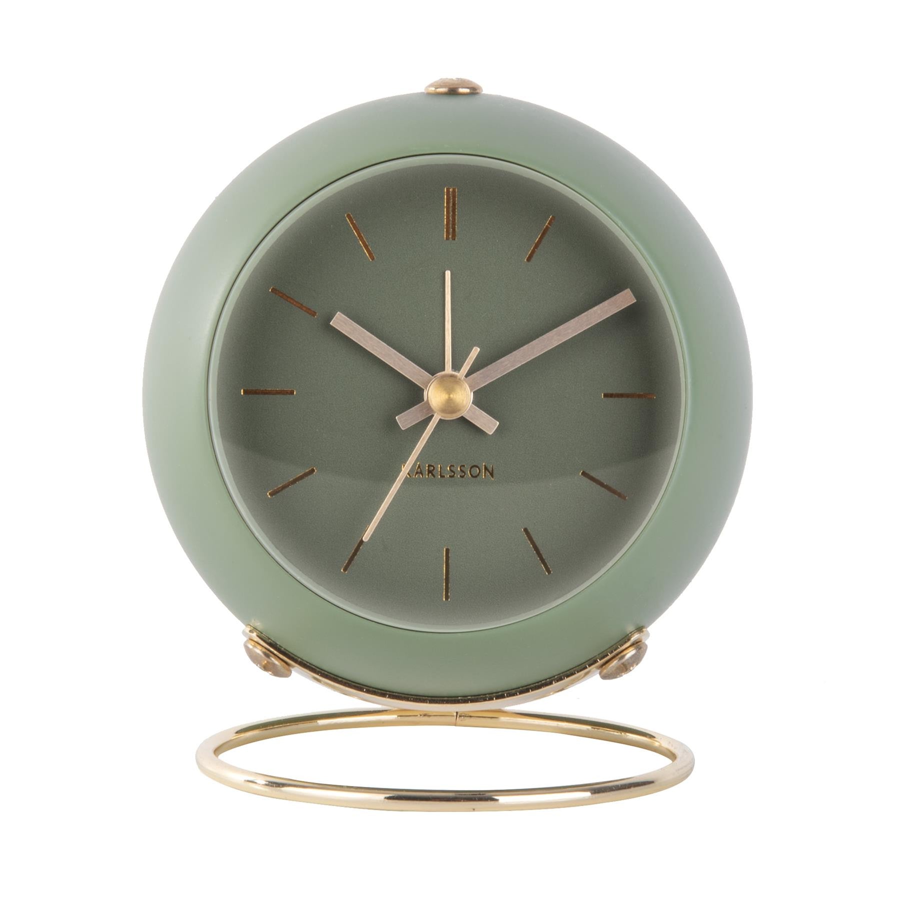 Karlsson Globe Alarm Clock with Silent Movement — Aspen Of Hereford Ltd
