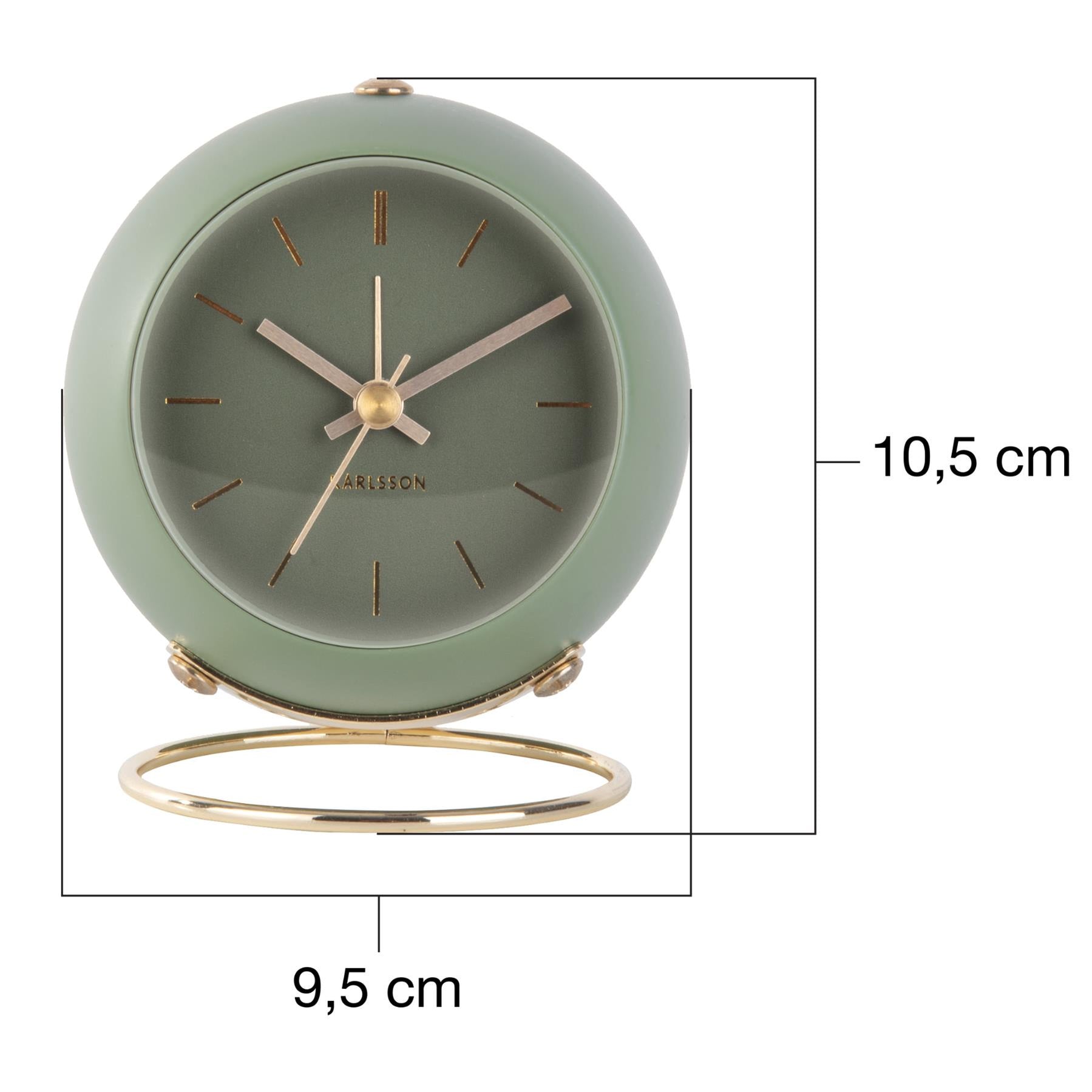 Karlsson Globe Alarm Clock with Silent Movement — Aspen Of Hereford Ltd