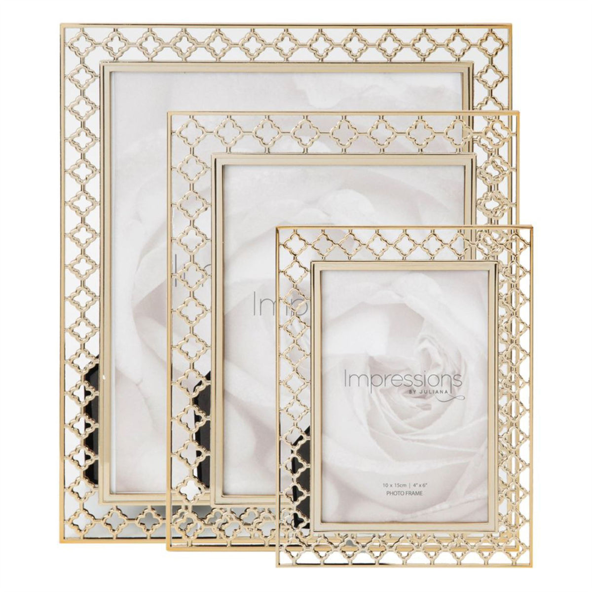 Impressions Lattice Cut Metal Photo Frame — Aspen Of Hereford Ltd