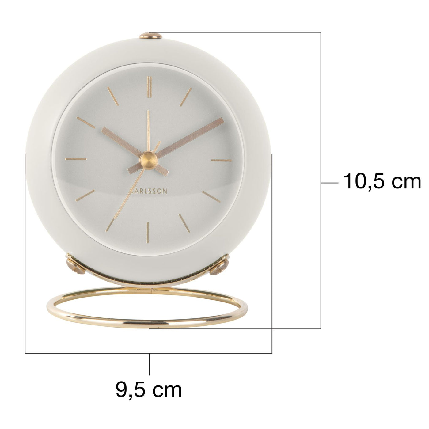 Karlsson Globe Alarm Clock with Silent Movement — Aspen Of Hereford Ltd