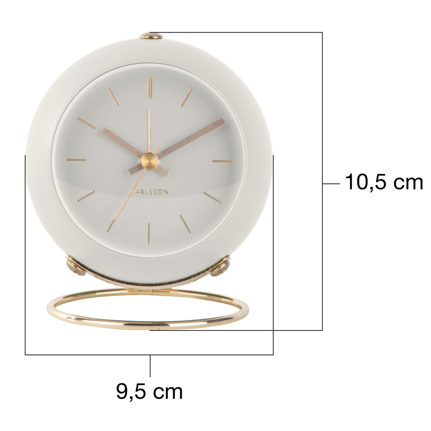 Karlsson Globe Alarm Clock with Silent Movement — Aspen Of Hereford Ltd